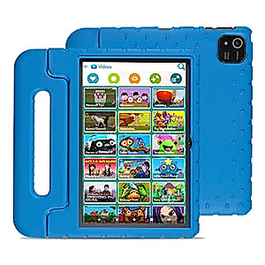 NOBKLEN Kids Tablet 10 Inch, Android 13, 4GB+64GB, 8-Core CPU, WiFi 6, 12H Battery Life, Parental Control, 1280 * 800 HD Display, Dual