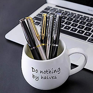 Personalized Pens Engraved,Custom Ballpoint Pen for Men Woman, Personalized Gift for Graduation, Anniversary (Black & Gold)