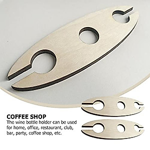 VALICLUD 3pcs Wine Rack Mini Wine Bottle Rack Table Shelf Display Stand Wine Cup Holder Rack Wine Bottle Hanger Wooden Clothes Drying Rack Wooden Handicraft Wine Stand Water Filter Desktop