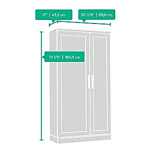 Sauder HomePlus Collection Storage Cabinet, Soft White finish
