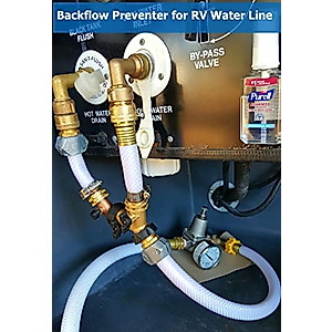 WHK Hose Bib Backflow Preventer Vacuum Breaker,Garden Hose Check Valve to Connect 3/4 Inch Outdoor Faucet Spigot,Sprinkler,RV,Anti-Siphon,2 Packs