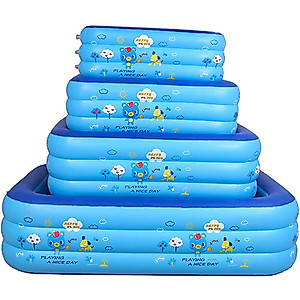 1.2/1.3/1.5/1.8M Kids Inflatable Swimming Pool Childs Toddlers Family Backyard Garden Pool 1.2M/2