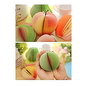 10 Styles 3D Fruit Shaped Portable Mini Sticky Notes Memo Scratch Pads Paper Notepads for Office School Holiday Gifts