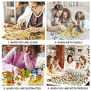 Sunflower Puzzle 500 Piece Puzzles for Adults - Retro Sunflowers and Farmhouse Yellow Flower Hummingbird Animal Inspirational Wooden Jigsaw Puzzles for Family Activities Games - God Says You are