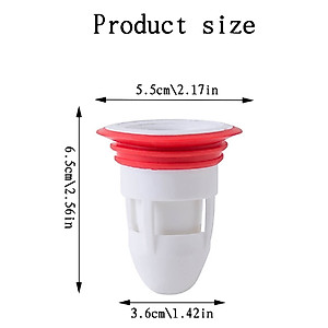 Silicone Anti-Odor Floor Drain, Drain backflow Preventer for Bathroom Kitchen (White)