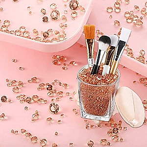 8000PCS Luxury Shiny Rose Gold Crystal Diamond for Wedding Bride Show Birthday Bachelorette Party Table Decorations