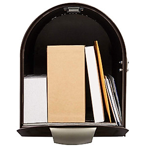 Gibraltar Mailboxes Northpointe Large Capacity Galvanized Steel Venetian Bronze, Post-Mount Mailbox, NM16NV01