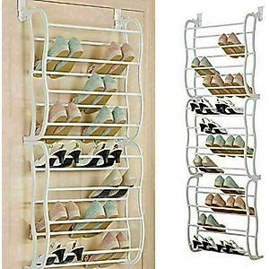 COLIBROX Trade Shop Over-The-Door Shoe Rack 36 Pairs forWall Hanging Closet Organizer Storage Stand