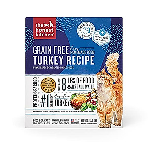 The Honest Kitchen Dehydrated Grain Free Turkey Cat Food, 2 lb Box
