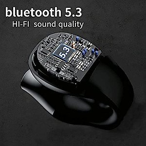 Tone Open Ear Headphones,Wireless Bluetooth Earbuds,Bone Conduction Headphones, Sport Earbuds,Bluetooth 5.3 Clip-on Earphones,Premium Sound, Noise Cancelling, 32 Hours Playtime with Case (Black)