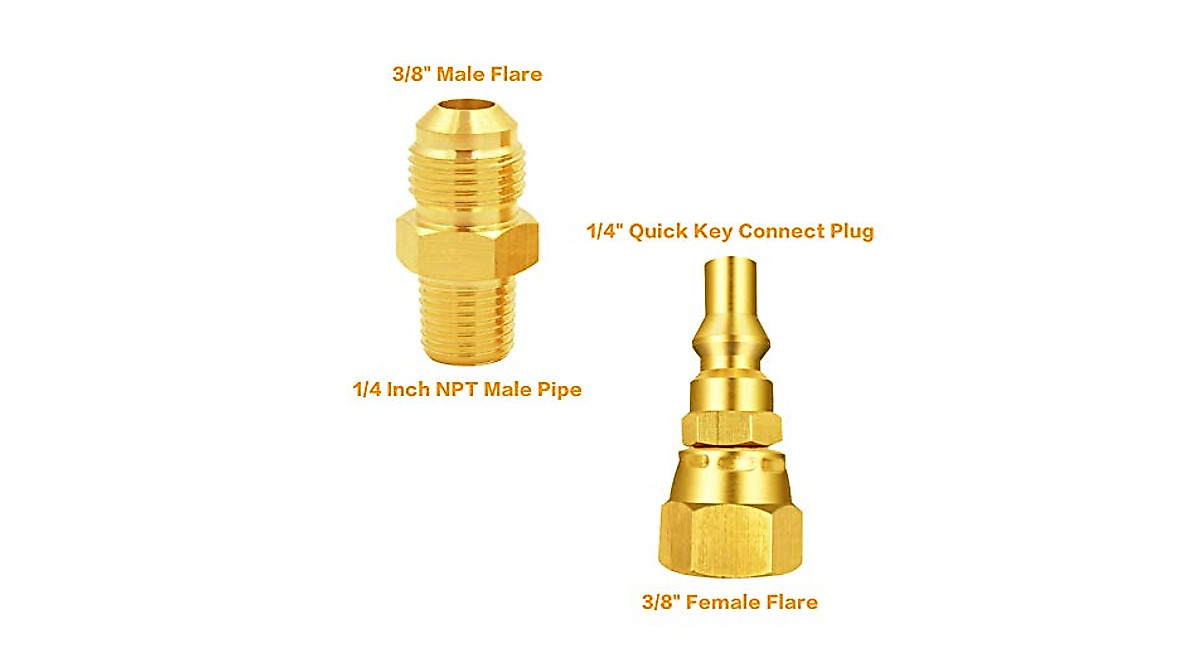 MOFLAME Propane Quick Connect Adapter for Weber Grills