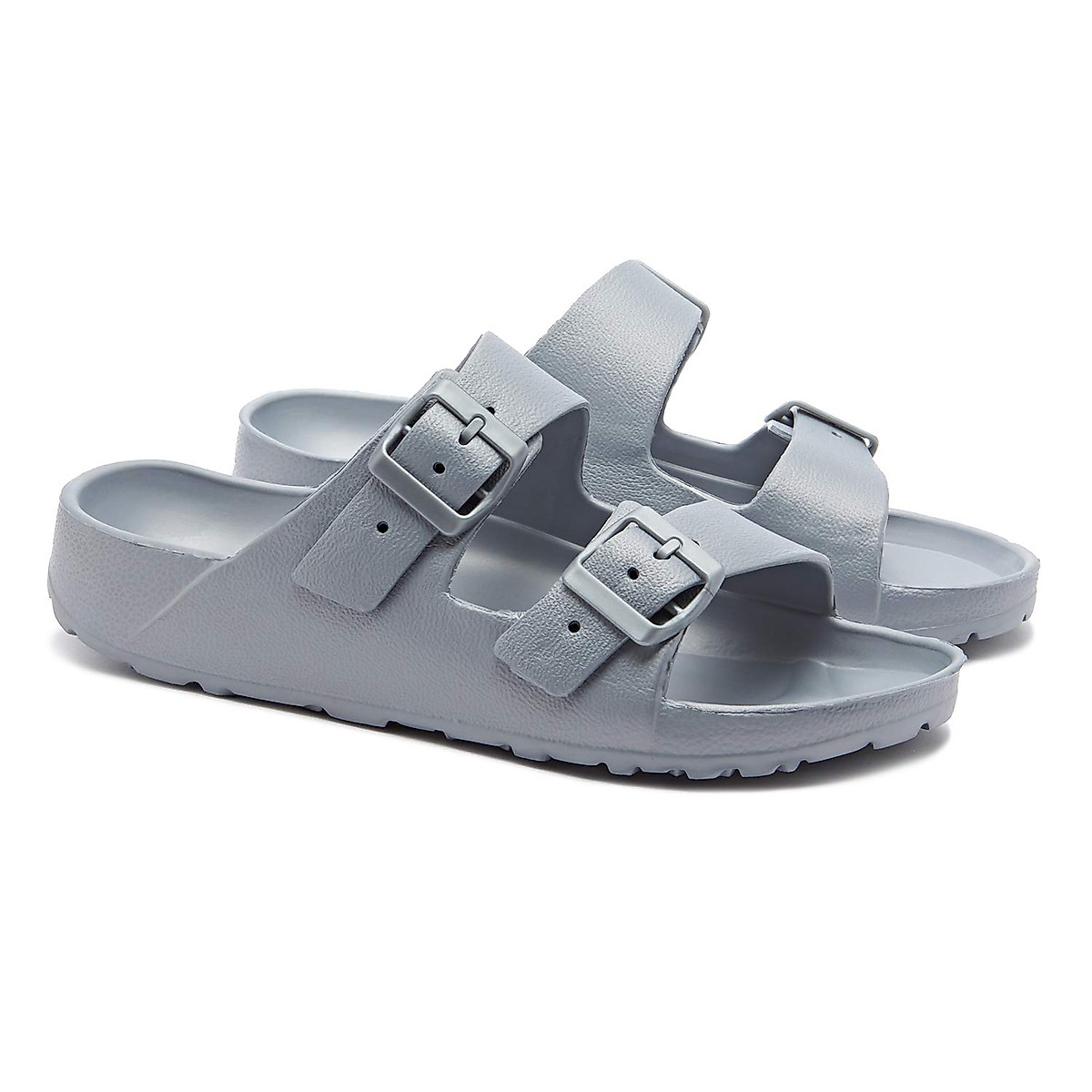 Weestep Essential Lightweight Double Buckle Slip-on Flat Adjustable Women's Men's Sandals
