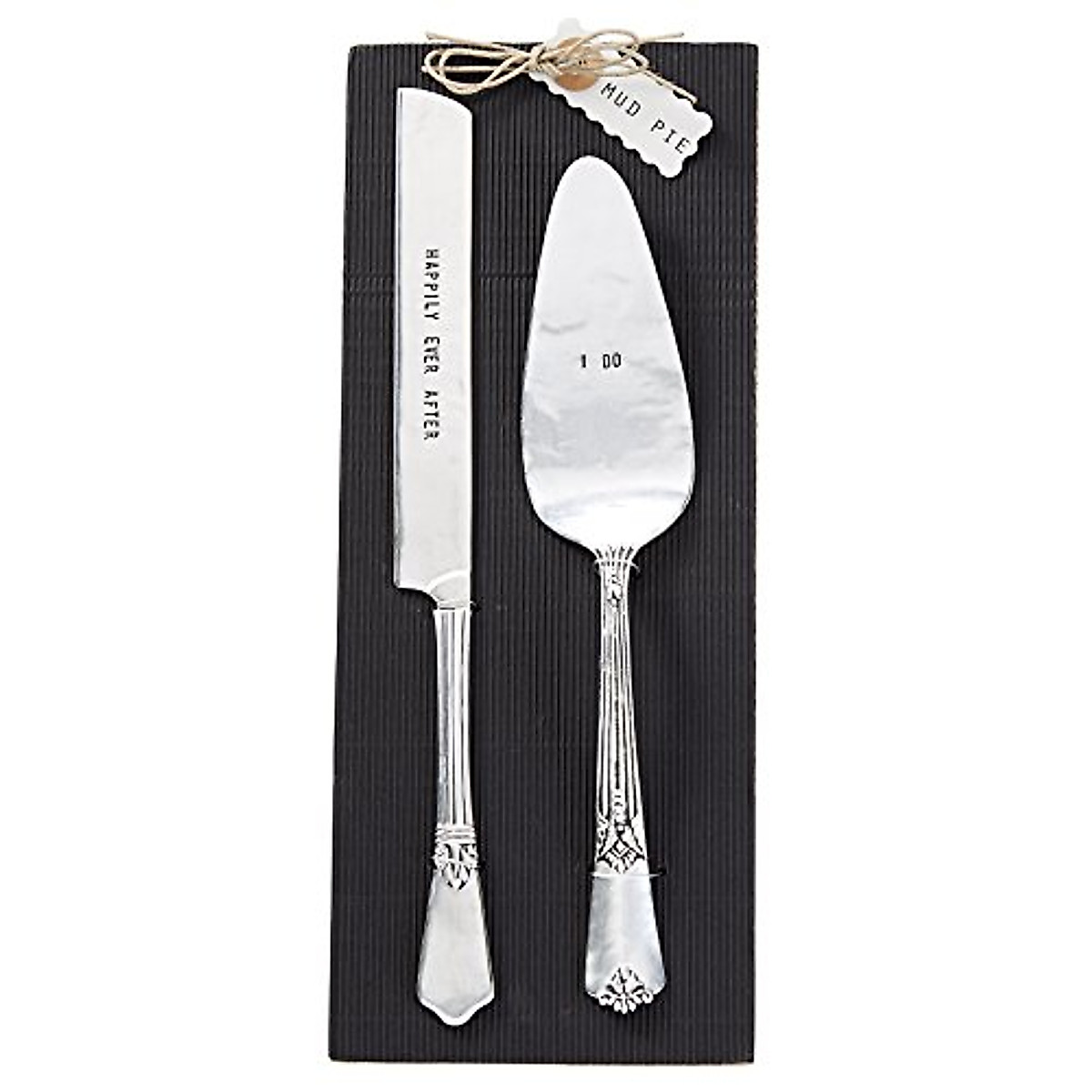 Mud Pie Knife Wedding Cake Serving Set, 12.5"