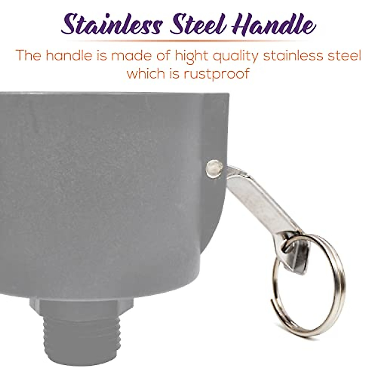 Genuine Harvest 2” IBC Camlock tote connector fitting/polypropylene IBC tote garden hose fitting standard with Stainless Steel Cam Levers - Pack of (1)