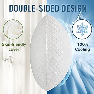 Higoom Standard Size Bed Pillows for Sleeping 2 Pack,Shredded Memory Foam Pillows with Washable Removable Pillowcase Set of 2,Height Adjustable,Suitable for Stomach,Back and Side Sleepers.