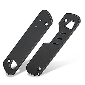 HorixGear 1 Pair Handle Patch Custom Titanium Scales for T4 Multitool (Titanium black)