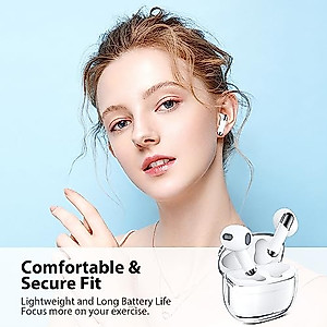 Jelanry Wireless Earbuds Bluetooth 5.3 Headphone for iPhone 15 Pro Max 14 13 12 Samsung S23 Ultra S21 S22 Galaxy Z Flip 4 A53 A14 Google Pixel 6 7A Fold, Tablet Android in-Ear Headset Noise Canceling