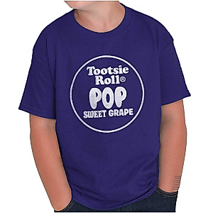 Retro Tootsie Pop Flavor Sweet Grape Crewneck T Shirts Boy Girl