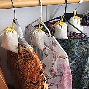 Moth Repellant for Clothes (65 Pack) - Cedar Hangers, Rings, Balls, Sachets and Dried Lavender Flower Sachets. Premium Quality USA Wood for Closet/Drawers, Protect Clothing with Home Fragrance to Love