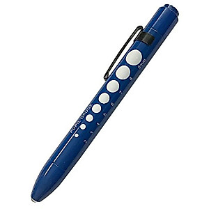 Prestige Medical Soft Led Pupil Gauge Penlight with Slide Pack Packaging, Royal