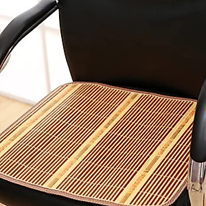 GEORPE Chair Pads Summer Household Bamboo Seat Pad Cool Car Seat Cushion Sofa Non-Slip Mat Modern Home Office