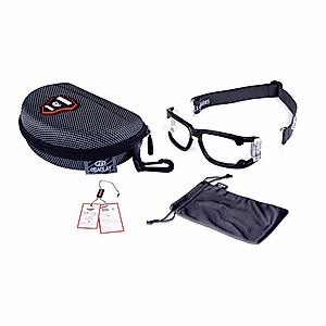 Wonzone Unisex Kids Sport Glasses Anti-Fog Protective Safety Goggles w/Adjustable Strap for Basketball Football Hockey Rugby Baseball Soccer Volleyball and More (Transparent White)