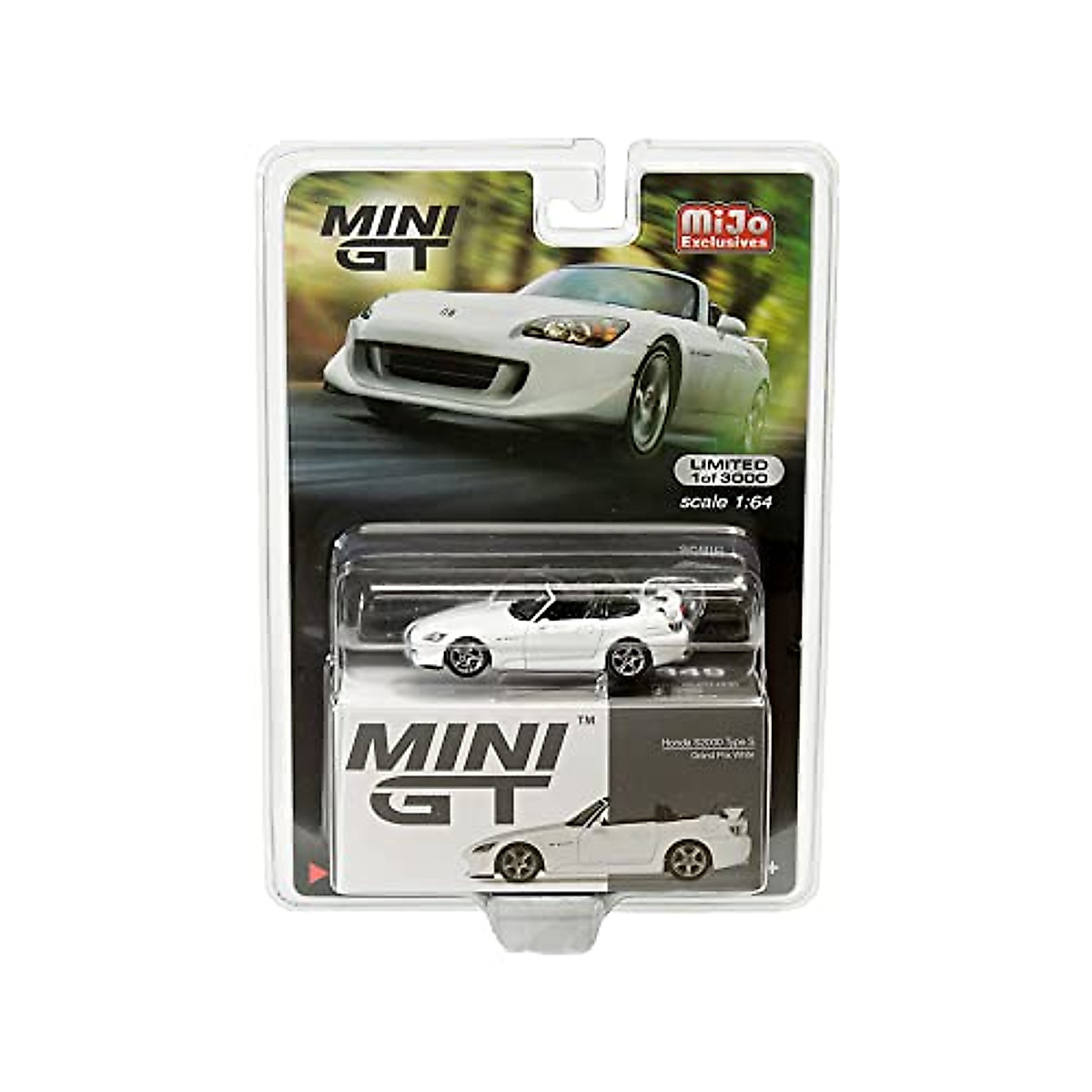 Mini GT 1:64 Honda S2000 AP2 Type S Grand Prix White 349 DIECAST Model MGT00349 True Scale Miniatures
