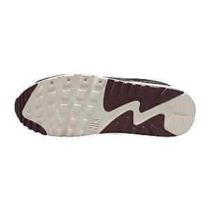Nike Air Max 90 Men's Shoes (Wolf Grey/Burgundy Crush, us_Footwear_Size_System, Adult, Men, Numeric, Medium, Numeric_8)