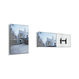 Mount Plus POP-48T 1x2 Pop Out Video Wall Mount System for 37 to 80" TVs | TV Menu Board | Max VESA 800x400 | Commercial Grade 154 Lbs | Anti-Theft Protection | Full Extension to 8.7"