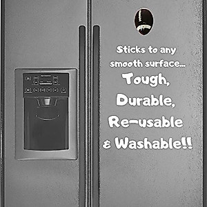 Football Self Adhesive Utility Hook - Set of 12 - Boys Bedroom, Bathroom, Back to School, Locker, Wall Hanger, Super Bowl Party Decoration