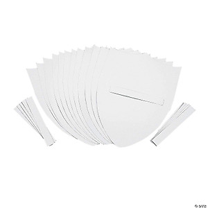 Fun Express DIY Shield Kit for Kids - Set of 12 Cardboard Shields - VBS Vacation Bible School Supplies/Decor - Link Party, Knight Crafts and Play Castle Activities