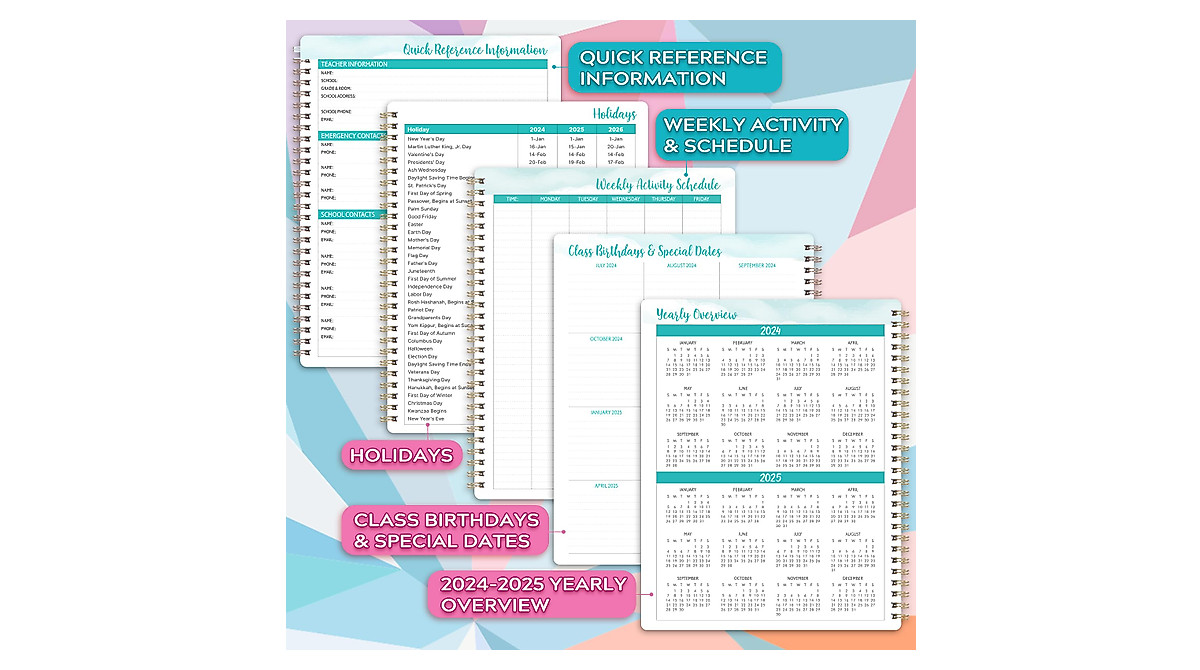 2024-2025 Teacher Planner: Weekly & Monthly Lesson Plan Book