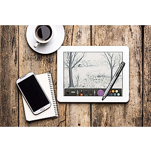 Broonel Silver Fine Point Digital Active Stylus Pen - Compatible with Lenovo ThinkPad X1 Yoga Gen 8 14" Laptop