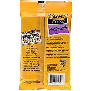 BIC 751766084321 Cristal Xtra Smooth Pens Blue Medium Point. 20-Pack