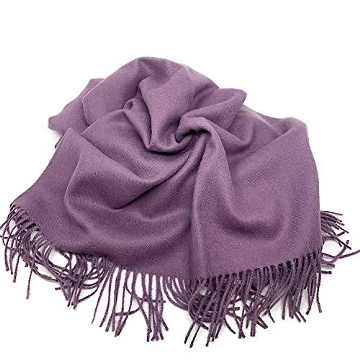 Alpaca Home - 100% Baby Alpaca Wool Solid Throw Blanket, All Natural, Hypoallergenic & Allergen Free for Home Décor or Travel 51 X 71 inches (Purple Haze)
