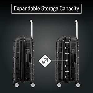 Samsonite Freeform Hardside Expandable with Double Spinner Wheels, Carry-On 21-Inch, White/Grey