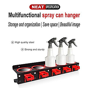 Spray Bottle Storage Rack Abrasive Material Hanging Rail Car Beauty Shop Accessory Display Auto Cleaning Detailing Tools Hanger
