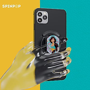 Disney Slim Grip Phone Grip Kickstand Accessory - Super Thin Wireless Charger Compatible, Back Bone for iPhone,iPad,iPod,Samsung (Princess Jasmine)