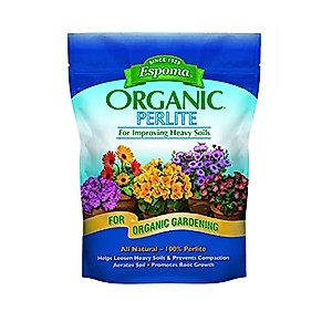 Espoma Organic Perlite; All Natural and Approved for Organic Gardening. Helps Loosen and Aerate Heavy Soils, Prevent Compaction & Promotes Root Growth – Pack of 1