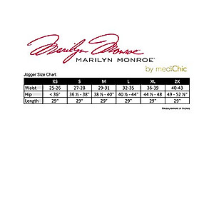 Marilyn Monroe Womens Stretch Knitwaist Six Pocket Scrub Joggers, White, S