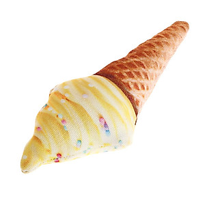 houyifeiqinhu Pet Toy Simulated Meat Ice Cream Food Simulation Squeaky Bite Chew Play Toys Dog Cat Puppy Supplies False Soft Sound Funny Toy 1#