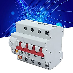 Tgoon Circuit Breaker, AC 400V IP20 Protection Level Bluetooth Boat Audio Circuit Breaker with Safe Lock for Mountain Facility for Isolated Island Power Supply(32A)