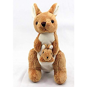 Kangaroo Stuffed Animal Plush Doll Stuffed | Super Soft, Huggable Kangaroo Toy for Baby and Toddler Boys, Girls | Cuddle Pillow Stuffed with PP Cotton Filling | Great Gift Idea for Birthda, Holidays