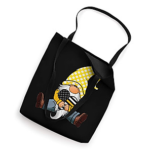 Dispatcher Gnome With Heart American Flag Yellow Line Gnome Tote Bag