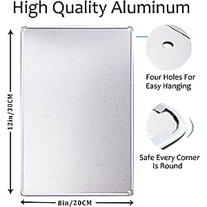 Indoor Signs Metal Sign Aluminum Sign 8x12 inch, Exit (Red Background) Emergency Exit, Suitable for Your bar, Cafe, Restaurant, Kitchen, Swimming Pool, Hotel, Club, Garage etc