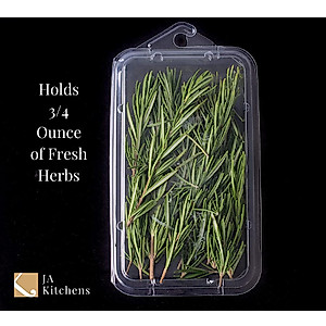 JA Kitchens .75 Ounce Small Herb Clamshell Container - Disposable - Pack of 20