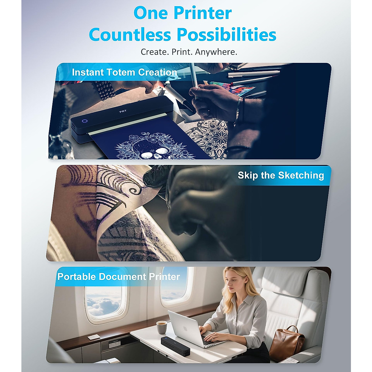 PRT Shipping Label Printer - 150mm/s 4x6 Desktop Thermal Label Printer for Shipping Packages, Small Business, USPS, FedEx, Shopify, Etsy, Amazon, Ebay