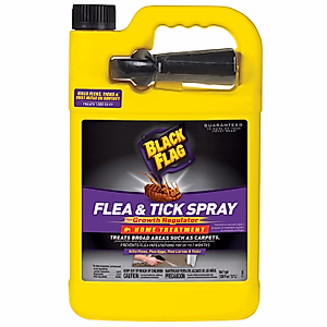 Black Flag Flea & Tick Killer Home Treatment with Growth Regulator Spray, 1 gallon