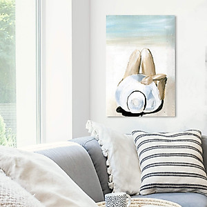 Wynwood Studio Nautical Wall Art Canvas Prints 'Private Island' Coastal Home Décor, 20" x 30", White, Blue