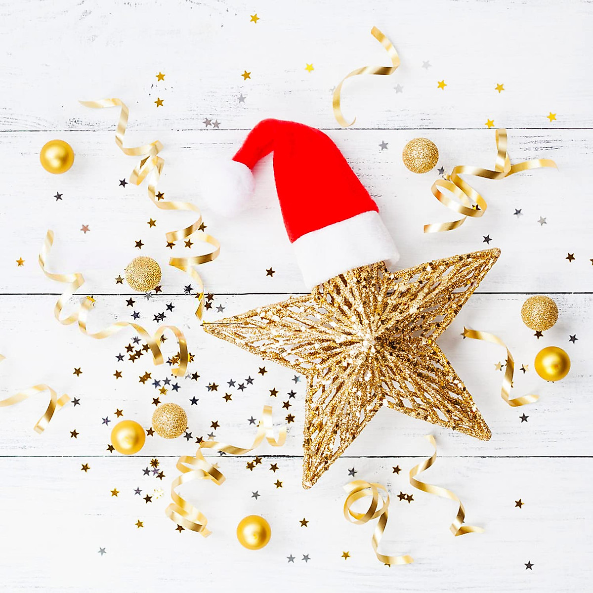 Lainrrew 100 g/ 3.53oz Star Confetti Star Table Confetti Metallic Foil Glitter Star Sequins Table Scatter Balloon Confetti for Birthday Wedding Christmas Festival Party Decorations, 0.27"